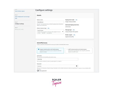 Amazon MQ Scaler Topics