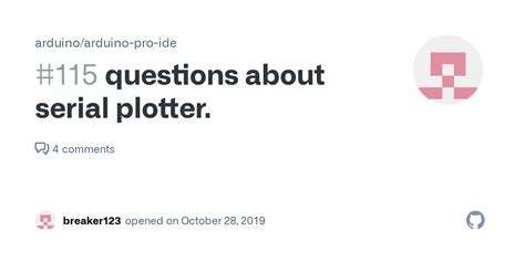 Questions About Serial Plotter · Issue 115 · Arduinoarduino Pro Ide