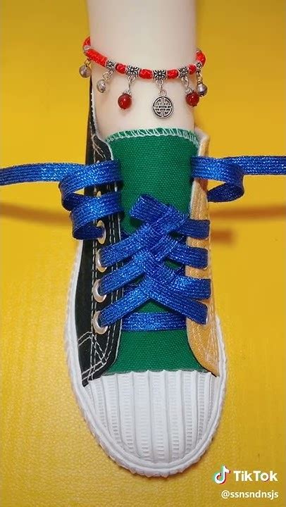 วิธีพูกเชือกรองเท้า Youtube