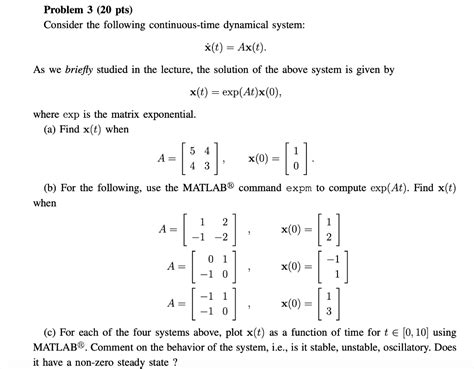 Solved Problem 3 20 Pts Consider The Following