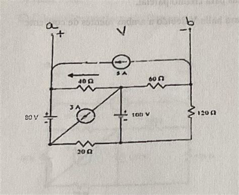 Solved Use The Mesh Method To Find V Due To Both Voltage Chegg