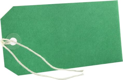 100 Green Coloured Label Tags Luggage Card 240gsm 120 X 60mm Amazon