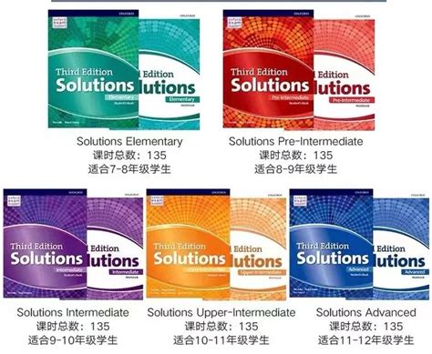 Oxford Solutions 第三版 全套5个级别 我的小孩的成长分享