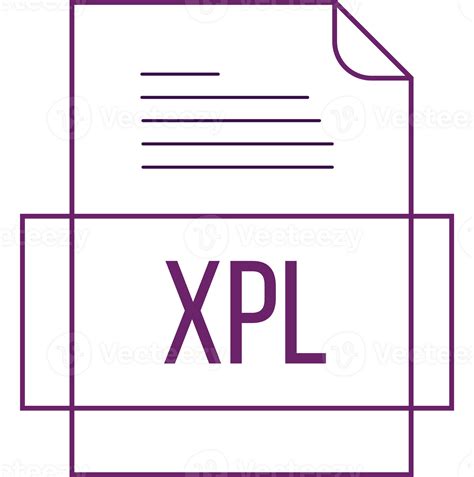 Xpl File Icon Crisp Thick Outline Sharp Corners Design Element 57325523 Png