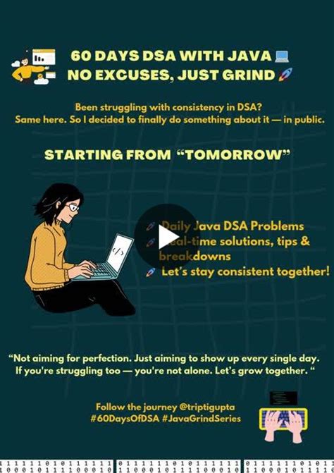 60daysofdsa Dsa Java 100xengineer Placementprep Codingjourney Tripti Gupta