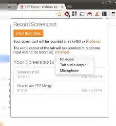 ScreenCastify extensión de Chrome para realizar Screencast
