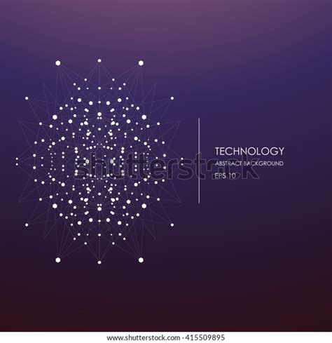Molecular Structure Form Sphere Vector Illustration Stock Vector