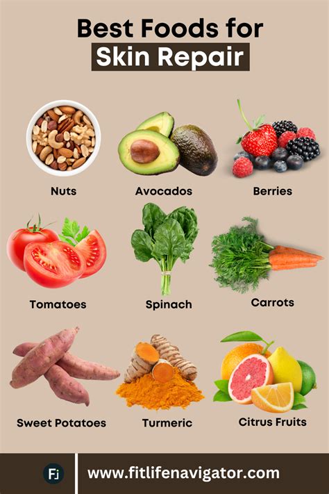 Best Foods For Skin Repair Best Foods For Skin Healthy Recipes