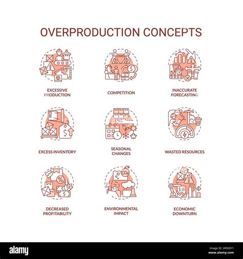 Customizable Icons For Overproduction Concepts Stock Vector Image And Art Alamy
