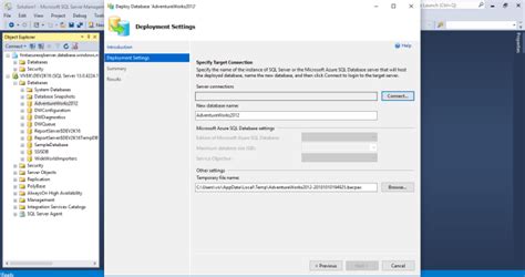 How To Migrate SQL Database To Azure SQL Database Using SSMS Deploy CodeProject
