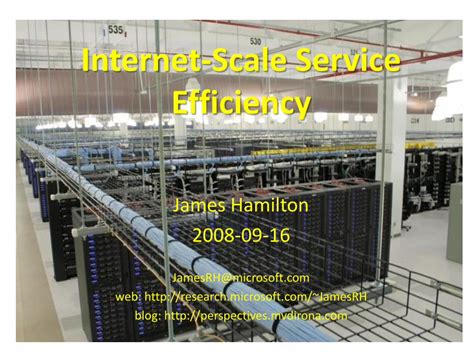Pdf Internet Scale Service Efficiency Cornell University • Internet Scale Services