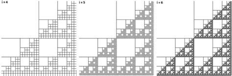 Deterministic Fractal Fracture Networks With Iterations I 4 5 And 6