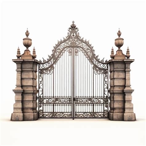 Premium Vector Architecture Gate Palace Tourism Travel Gold Iron Landmark Park Europe Entrance