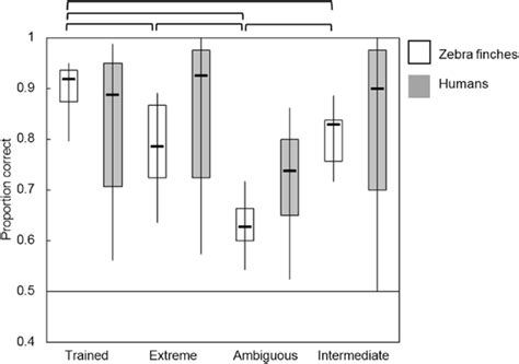 Proportions Correct For The Four Sound Types In The Speaker Sex