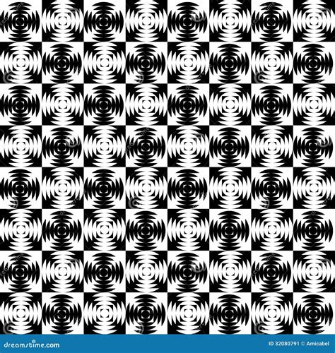 Design Seamless Monochrome Pattern Stock Vector Illustration Of Rotation Modern 32080791