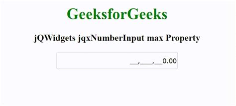 Jqwidgets Jqxnumberinput Max 属性 码农参考