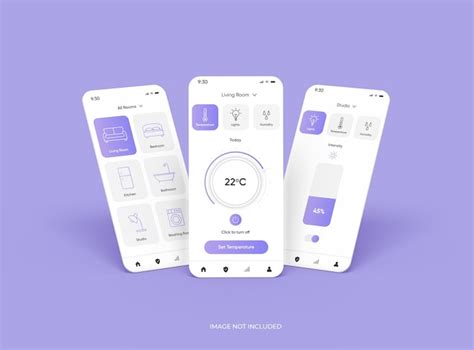 Premium Psd Customizable Mockup With Separated Mobile Phone Screens For Ui Ux App Presentation