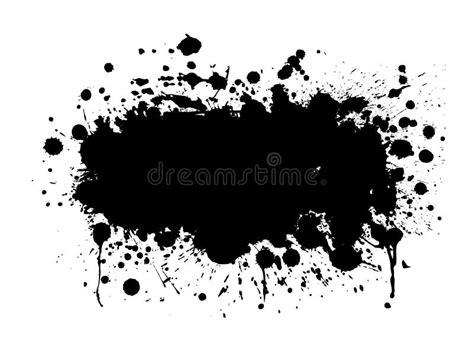 Black Blob Object On White Background Vector Illustration Stock Vector