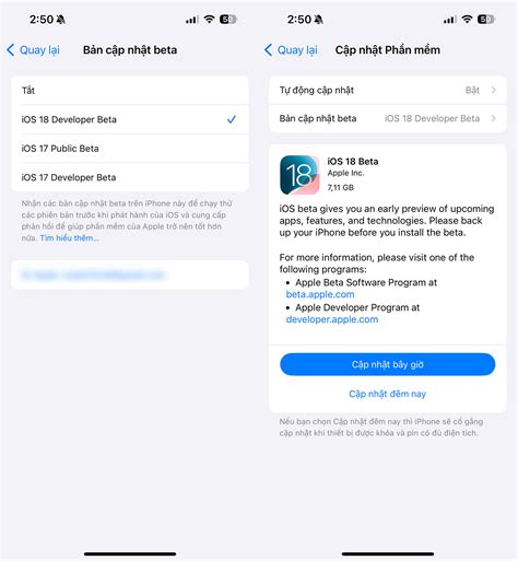 Chi tiết cách cập nhật iPhone lên iOS 18 Developer Beta