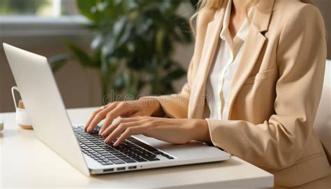 one businesswoman typing on laptop connected to global communications
