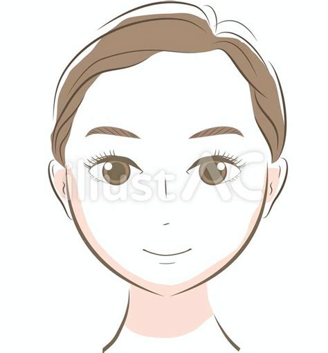 女性の顔イラスト No 22334101｜無料イラスト・フリー素材なら「イラストac」