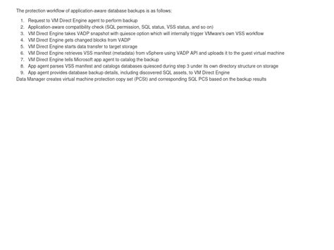 Application Aware Backup Protection Workflow Full Powerprotect Data Manager Virtual Machine