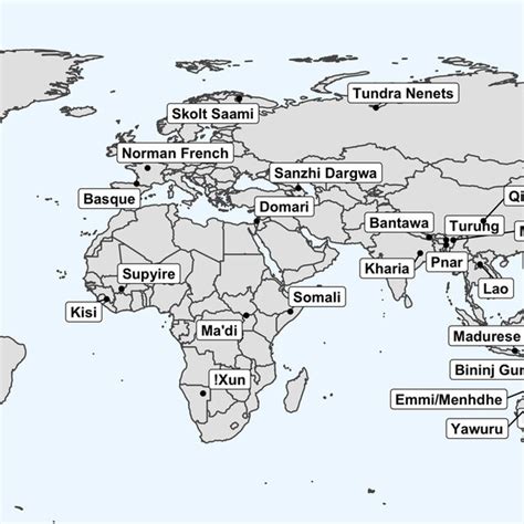Languages Sampled In Our Database Download Scientific Diagram Languages Sampled In Our Database Download Scientific Diagram
