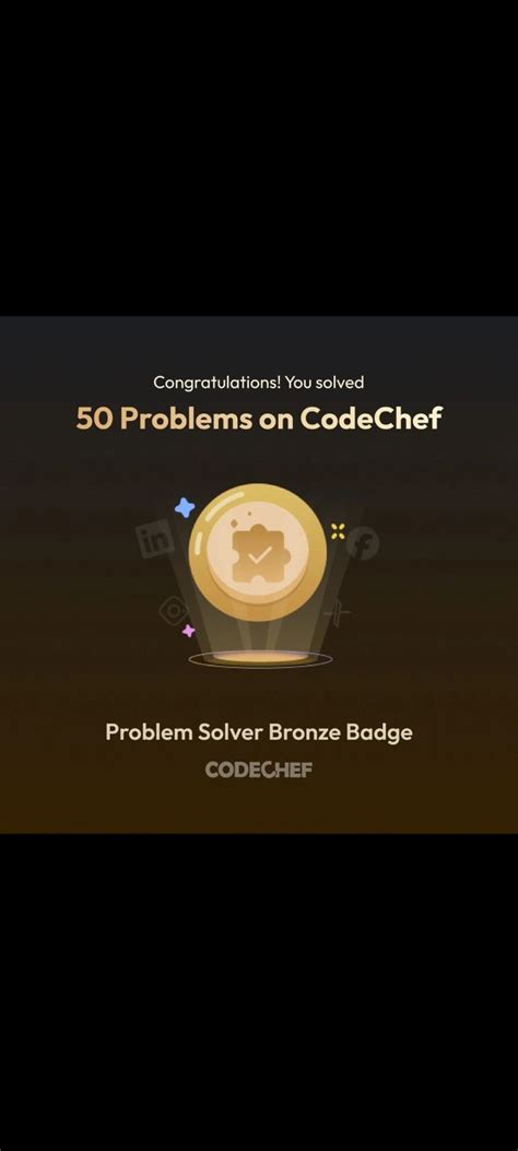 Akshat Gupta On Linkedin Thrilled To Share That I Have Completed These Problems On Codechef I