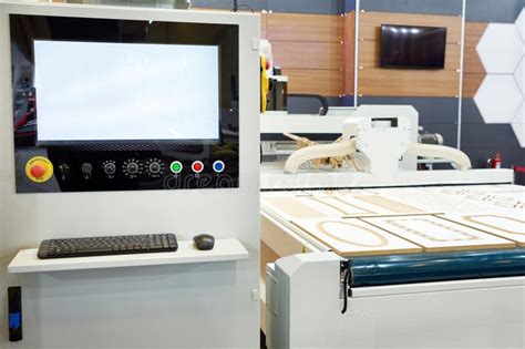 Control Panel CNC Milling And Engraving Machine Stock Image Image Of Display Facade