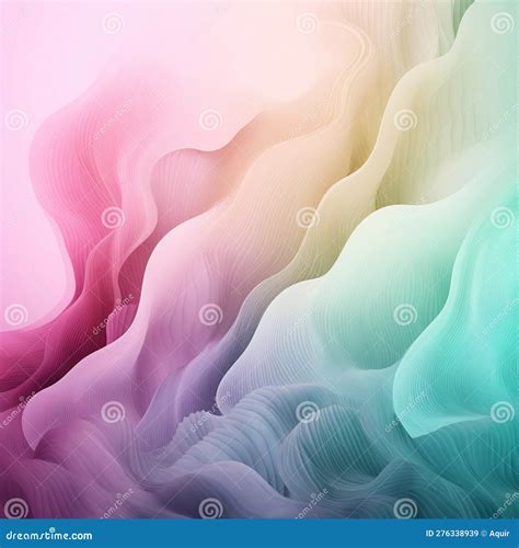 Abstract Pastel Colors 3d Wave Background Wave Banner Generative Ai Abstract Background In