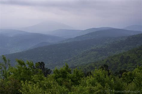 Oklahoma Ouachita Mountains Barely Seen Prominent Peak Tow Flickr