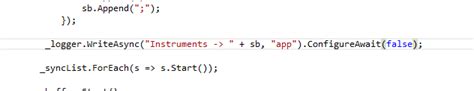 C Resharper Warns About An Unawaited Async Operation But Not When