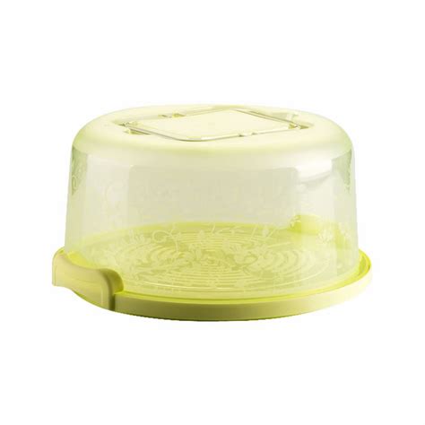 Round Cake Storage Container With Handle And Inner Tray 10 Cake Keeper