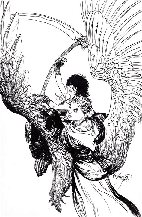 Death Of The Endless And Lucifer The Fallen From Neil Gaimans Sandman