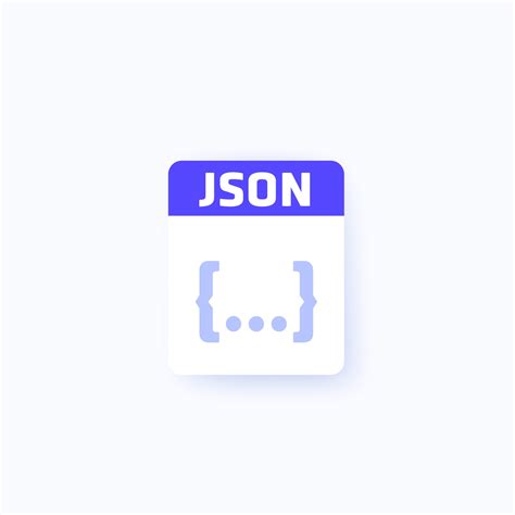 JSON File Format Icon For Apps Vector Vector Art At Vecteezy