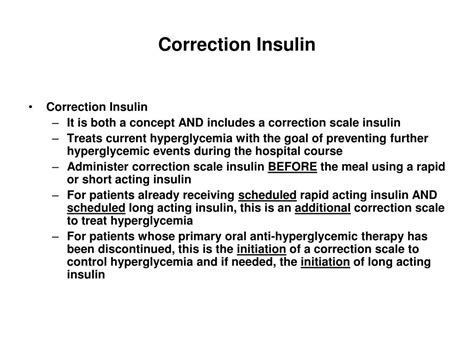 PPT Correction Insulin For Inpatient Hyperglycemia PowerPoint Presentation ID 6253890