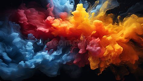 abstract colors exploding in a vibrant wave of creativity generated by
