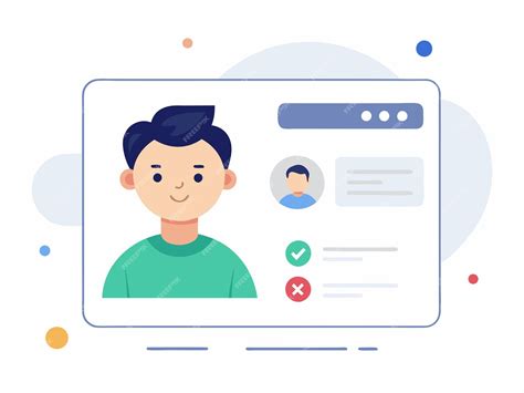 User Profile Interface Elements Illustration For Ui Premium Ai