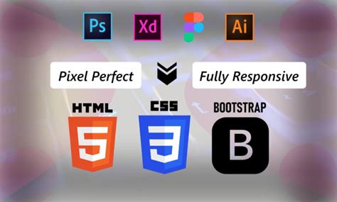 convert your psd to responsive html using bootstrap by as arabin fiverr