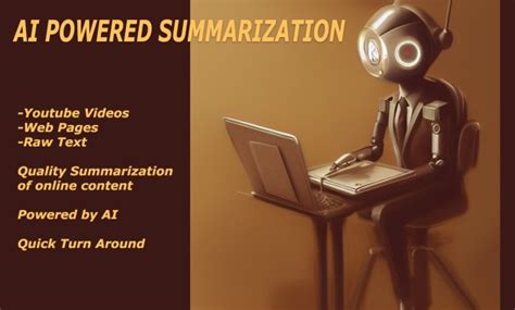 create an ai powered summarization of your content by comiccronos fiverr