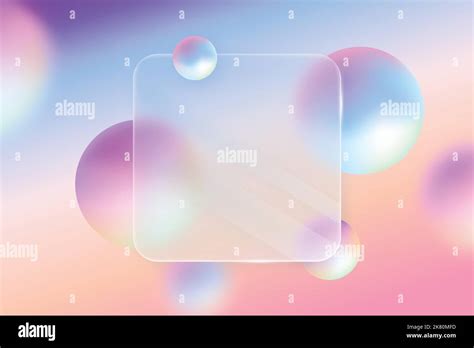 Realistic Glassmorphism Background Vector Design Illustration Stock Vector Image And Art Alamy