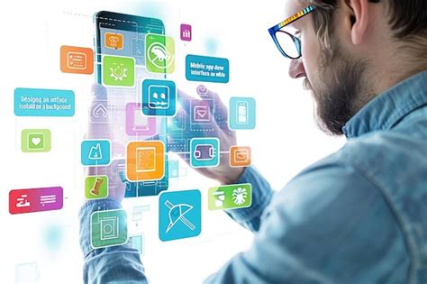 Programmer Designing App Interface Premium Ai Generated Image