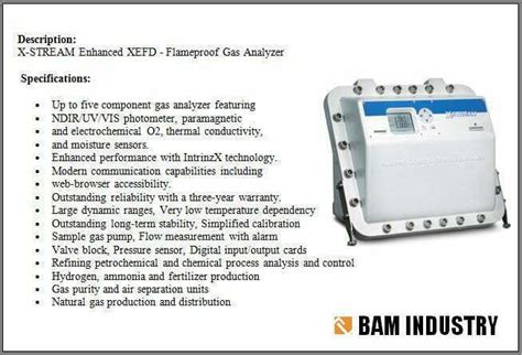 Gas Analyzer Bam Industry