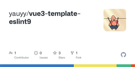 GitHub Yauyy Vue Template Eslint