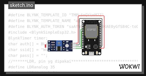 Sensor Ldr Input Wokwi Esp32 Stm32 Arduino Simulator