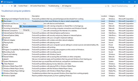 Run Bsod Error Troubleshooter In Windows 10 Tutorials