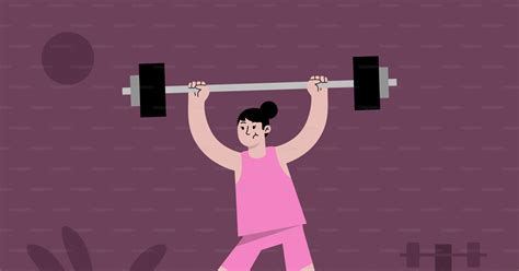 체육관에서 바벨을 들어 올리는 여성 벡터 Unsplash의 여자 이미지