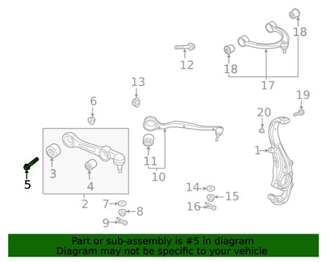 Genuine Ft Lower Control Arm Mount Bolt for 2013-2024 Hyundai | Part ...