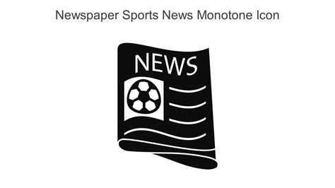 Newspaper Sports News Monotone Icon In Powerpoint Pptx Png And Editable Eps Format PPT Presentation