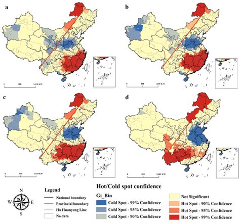 Hotspot Analysis For Ugsa In Different Radius Buffers A Ugsa05 Km Download Scientific